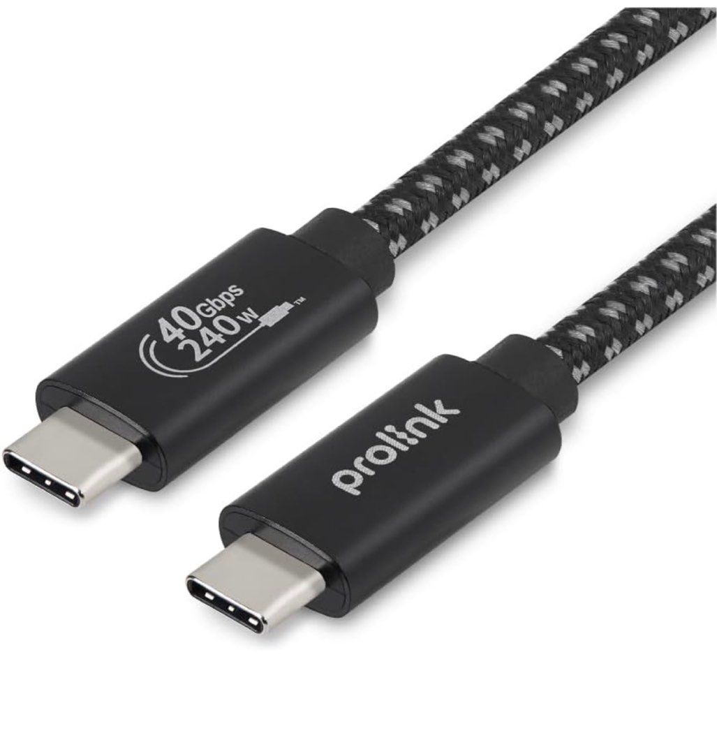 Prolink USB4 Gen 3 USB-C Cable (240W, 5A) (2 meter), Mobile Phones ...