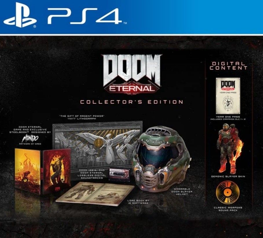 PS4 Doom Eternal Collectors Edition, Video Gaming, Video Games ...
