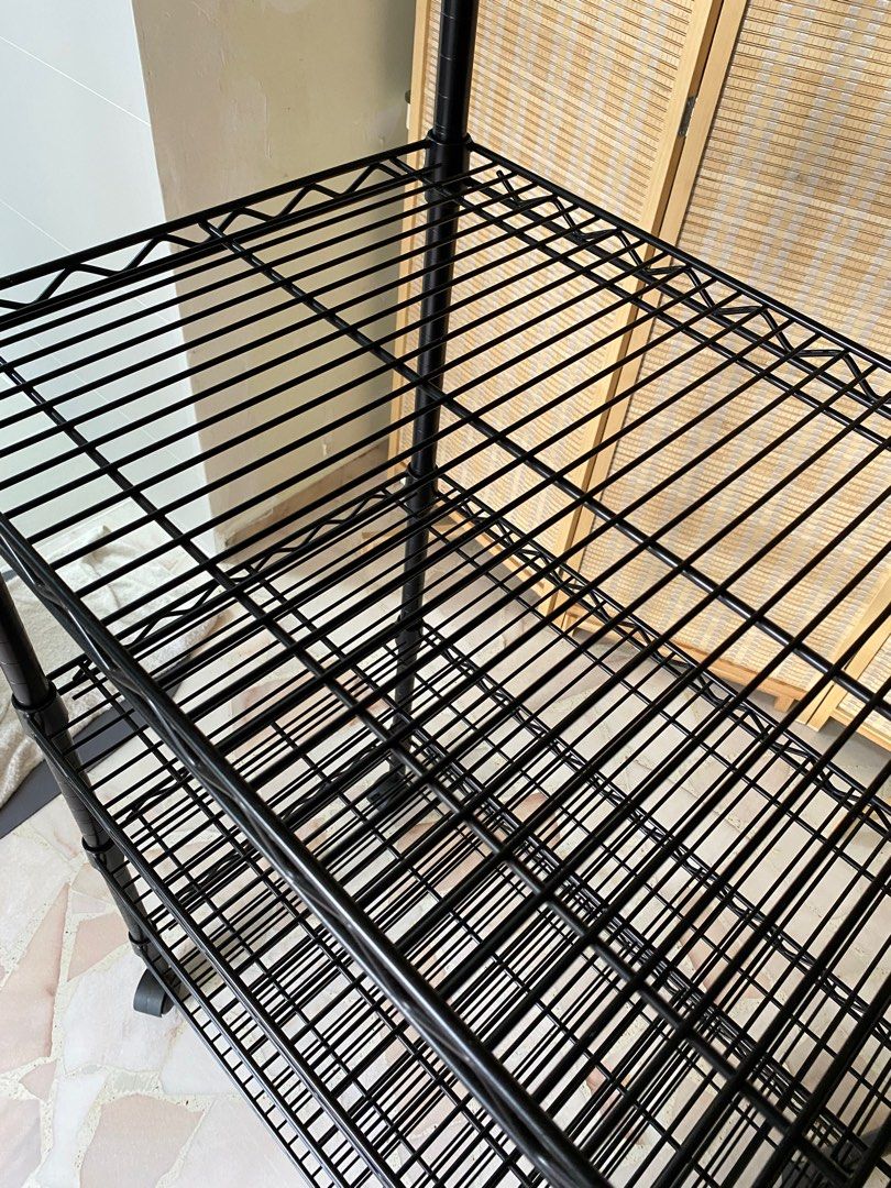 Industrial grade rack with wheels, Furniture & Home Living, Furniture ...