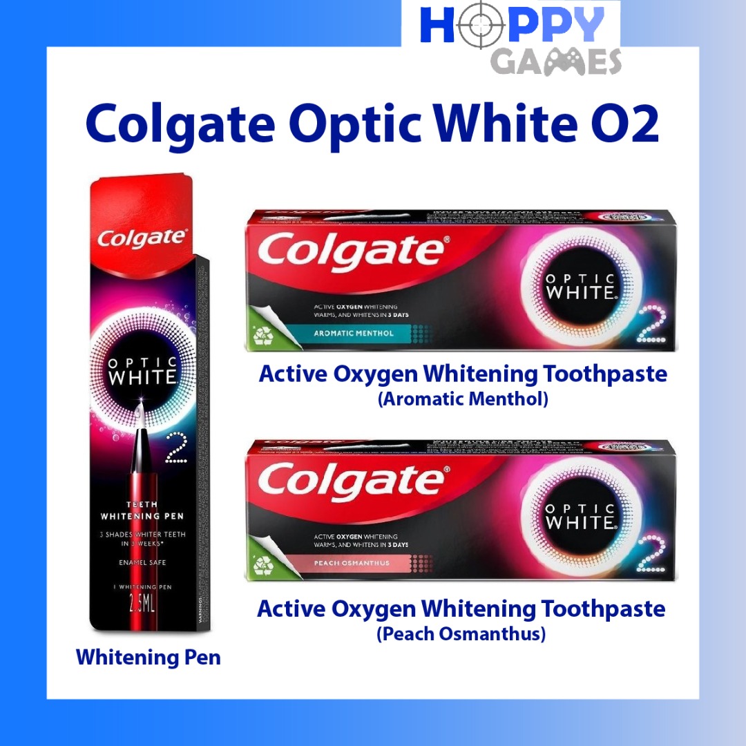 READY STOCK! [AUTHENTIC] Colgate Optic White O2 Teeth Whitening Pen (2 ...