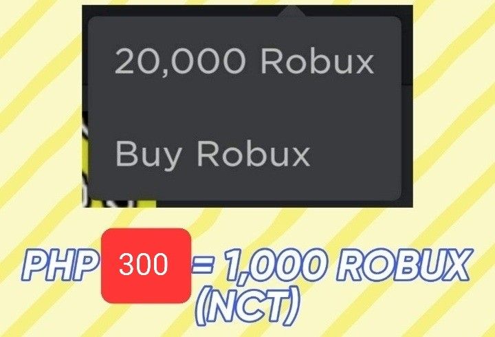 ROBUX (300 pesos = 1k robux), Video Gaming, Gaming Accessories, In-Game ...