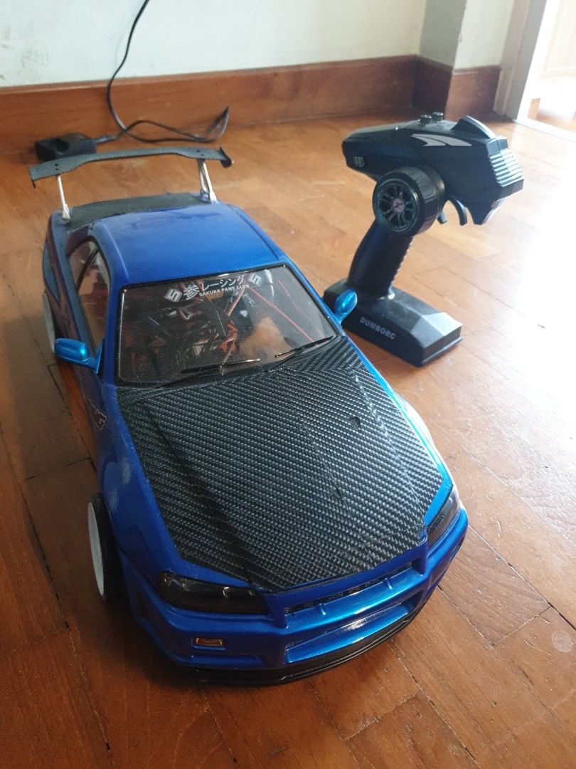 RTR Rc drift car R34, Hobbies & Toys, Toys & Games on Carousell