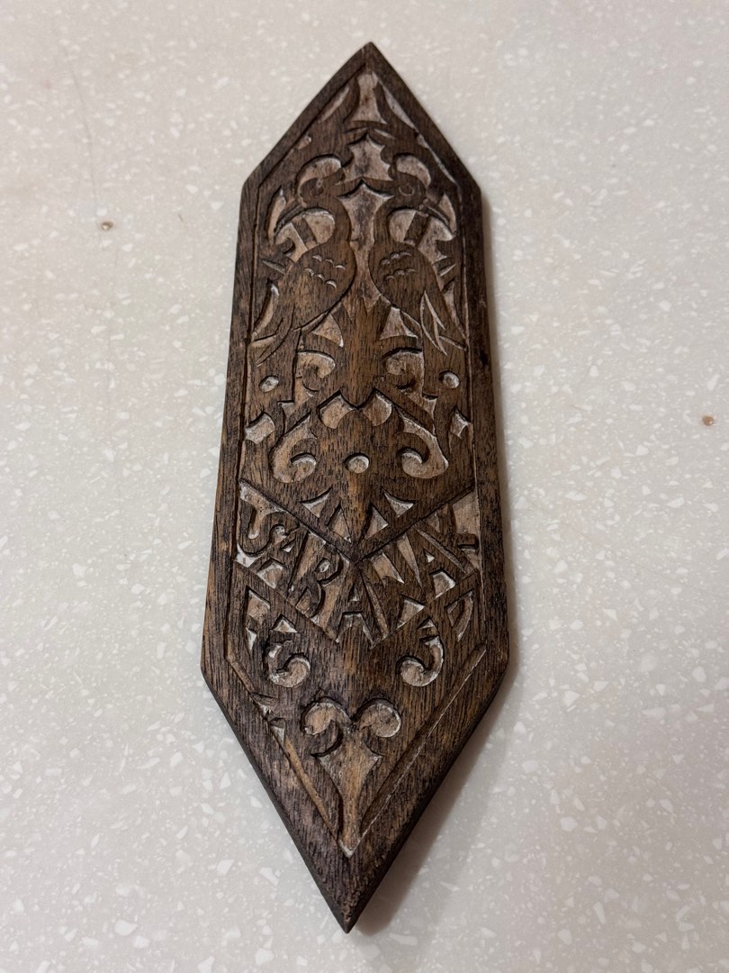 Sarawak tribe shield souvenir wood craft, Hobbies & Toys, Stationery ...