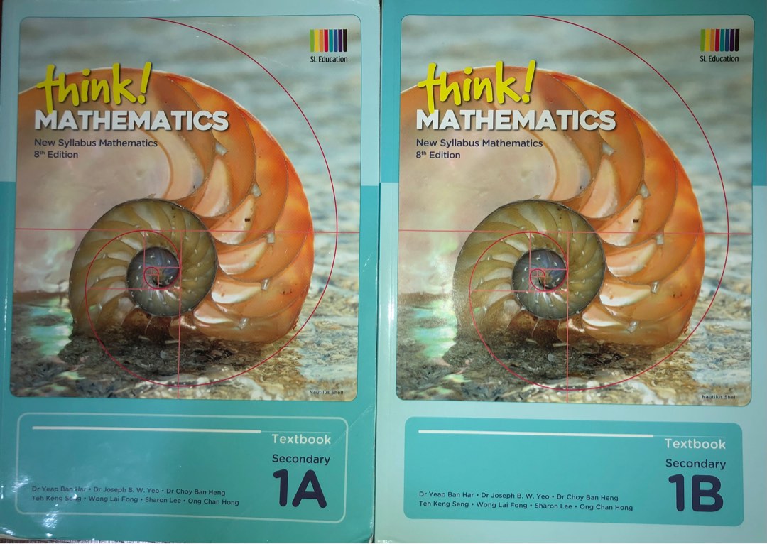 Sec 1 think! Mathematics textbook 1A&1B, Hobbies & Toys, Books ...