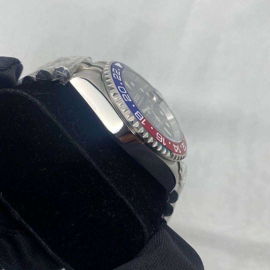 Seiko mod Pepsi bezel gmt nh35 movmemt, Fesyen Pria, Jam Tangan di Carousell