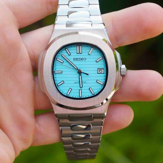 Seiko Nautilus Mod Tiffany Dial, Men's Fashion, Watches & Accessories, Watches on Carousell