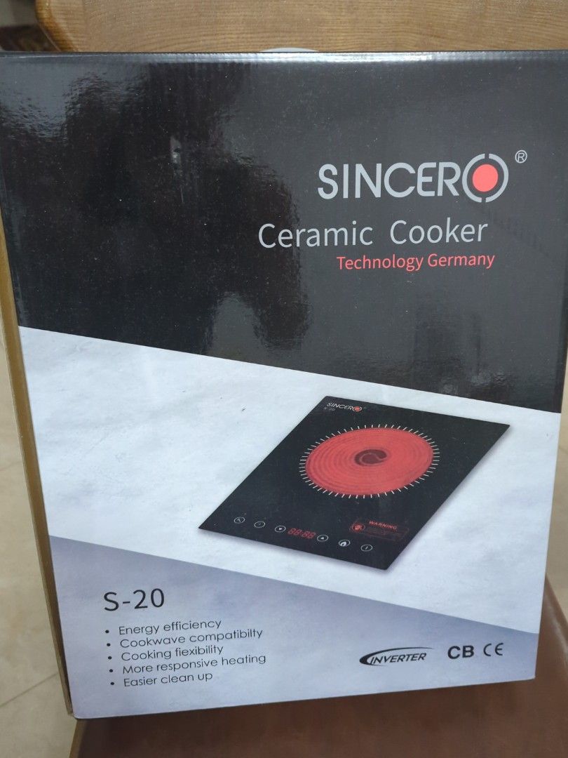 Sincero Ceramic Cooker Induction, TV & Home Appliances, Kitchen ...