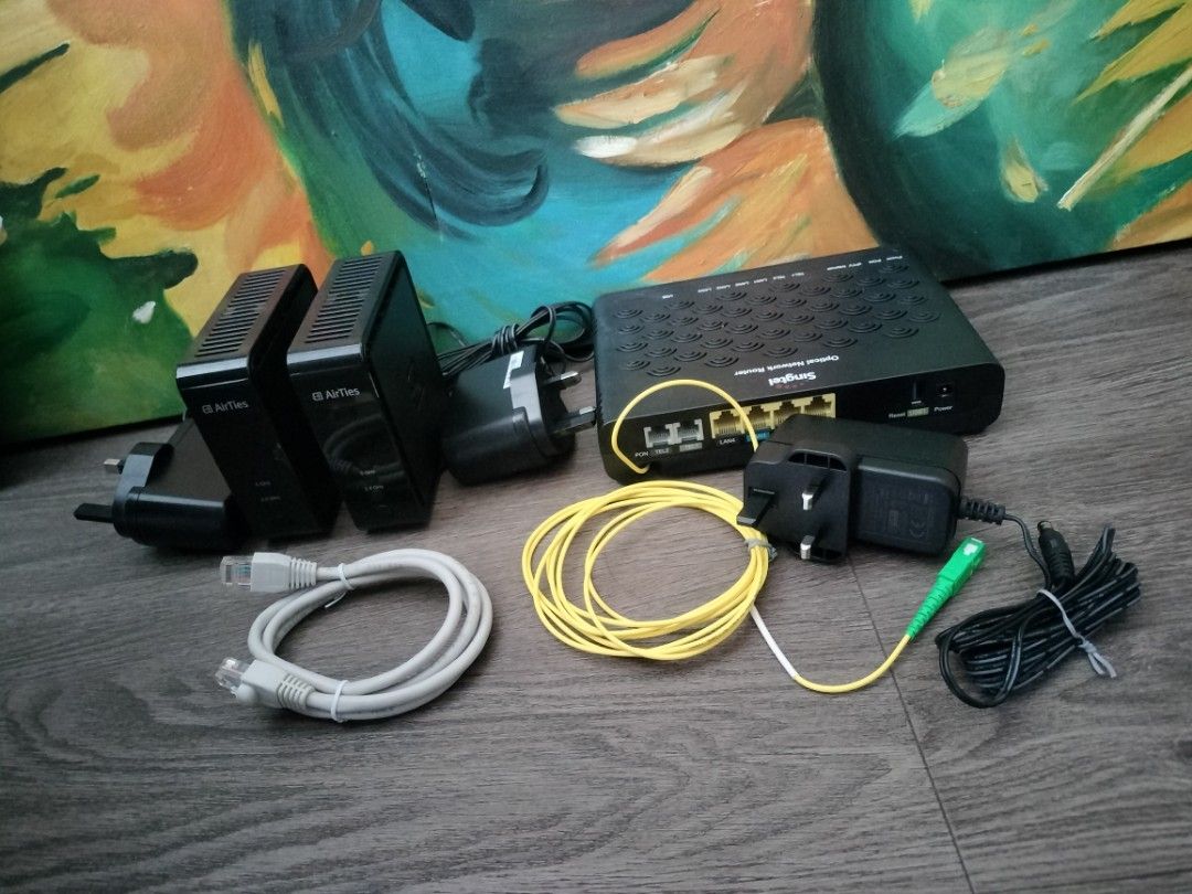Singtel Optical Network Terminal/AirTies Wifi Booster Dual Pack ...