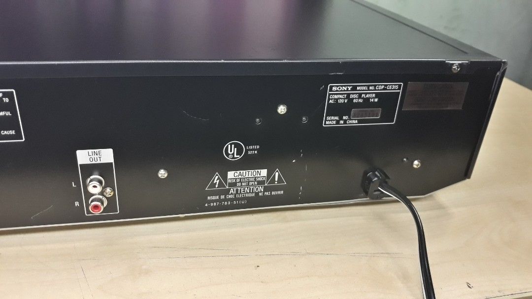 Sony CDP-CE315 5 Disc Carousel CD Player, Audio, Other Audio Equipment ...
