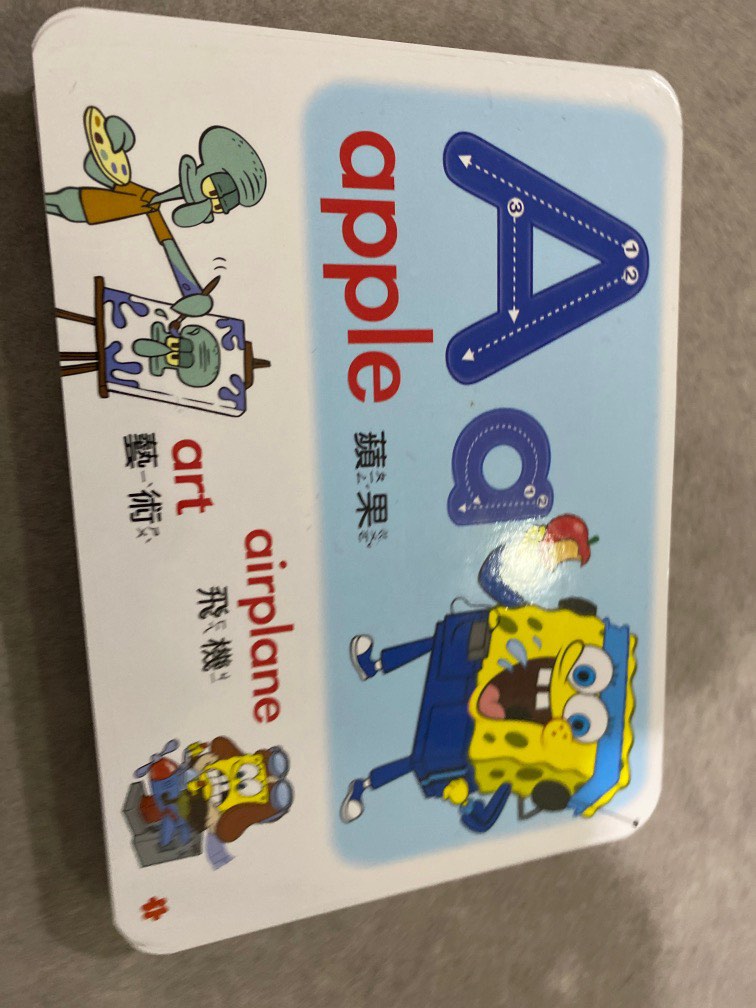 SpongeBob Alphabet Cards, Hobbies & Toys, Stationery & Craft ...