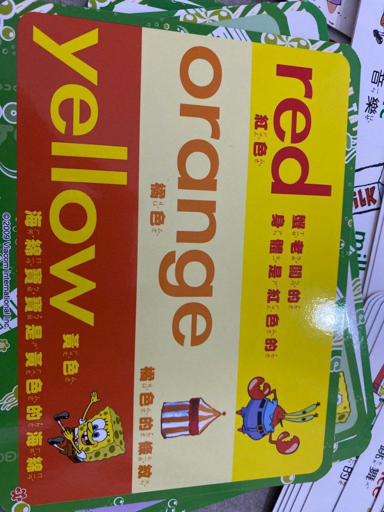 SpongeBob Alphabet Cards, Hobbies & Toys, Stationery & Craft ...