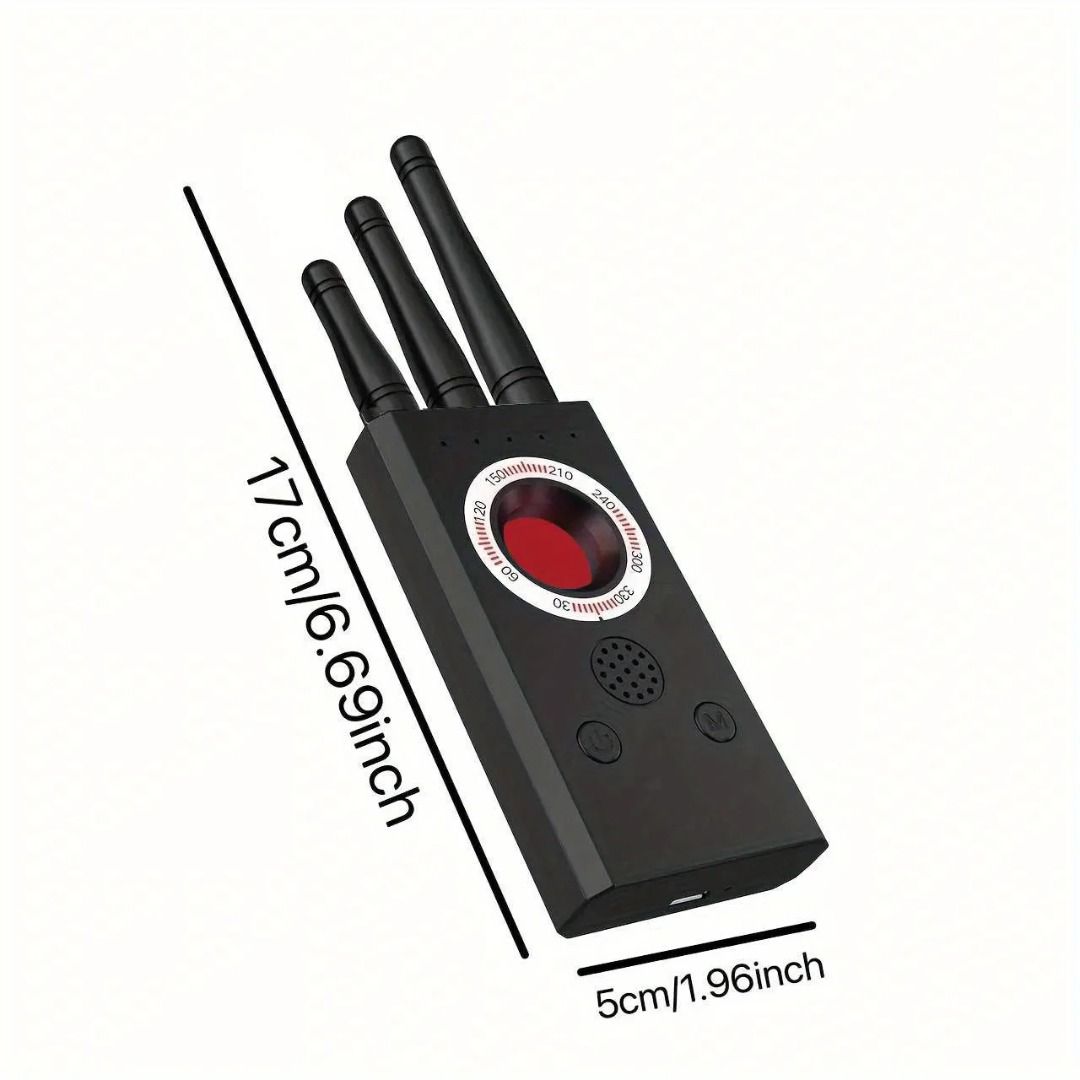 T16 RF 智慧無線訊號隱藏攝影機偵測器帶指示燈，無線音訊竊聽器攝影機偵測器查找器 galckp T16 RF Intelligent ...