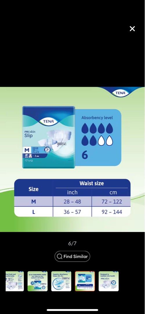 Tena Slip Plus M size Tape diapers, Beauty & Personal Care, Sanitary Hygiene on Carousell