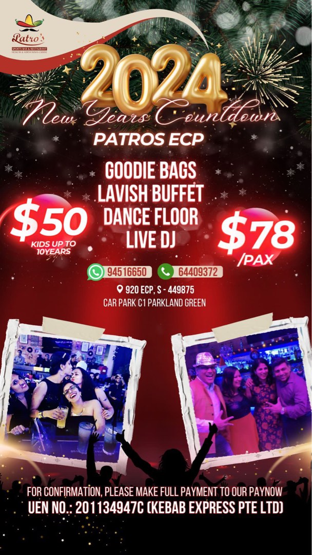 Ticket for Patros New Year Party, Tickets & Vouchers, Event Tickets on ...