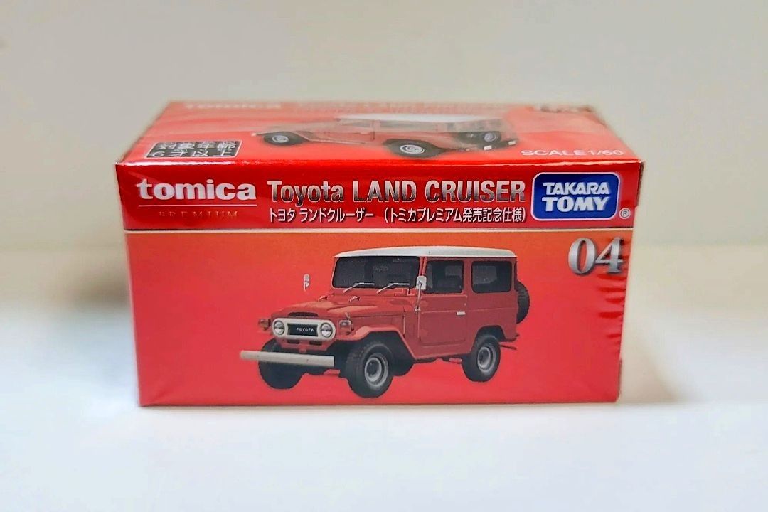 TOMICA PREMIUM #4 Toyota LAND CRUISER Red, Hobbies & Toys, Toys & Games ...