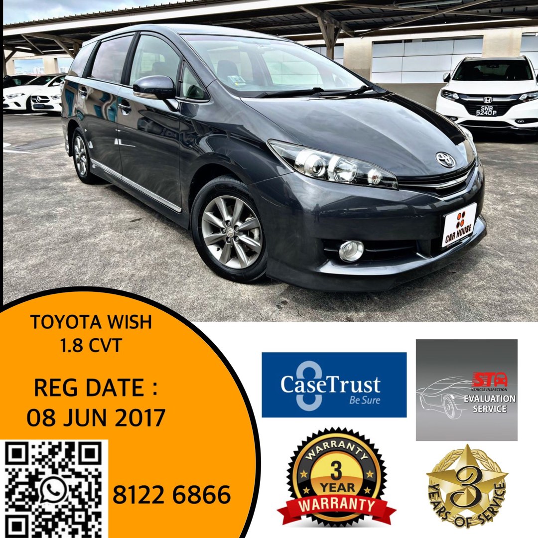 Used Toyota Wish Cars for Sale Singapore | Find your Dream Car at the ...