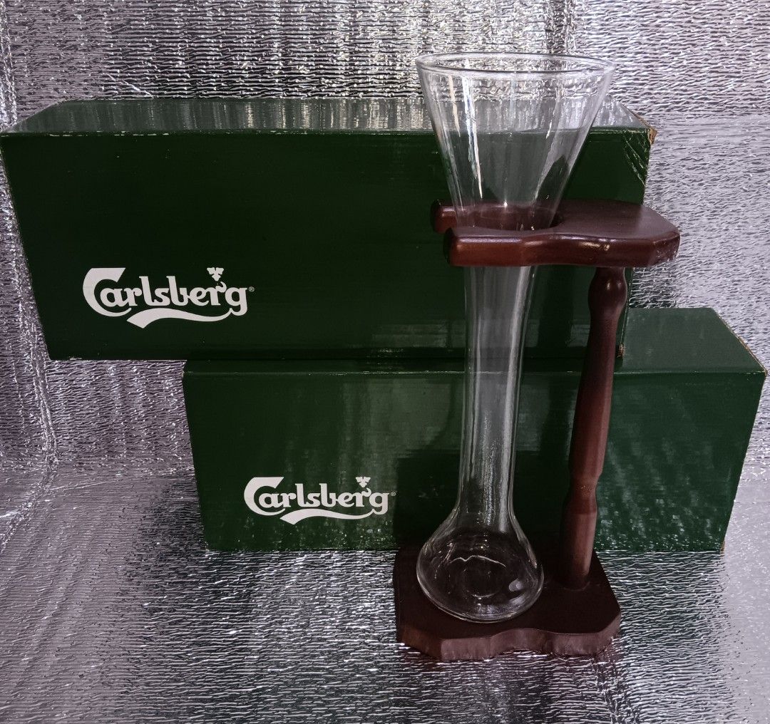 Vintage Beer Glass Flute with Stand, Food & Drinks, Other Food & Drinks ...