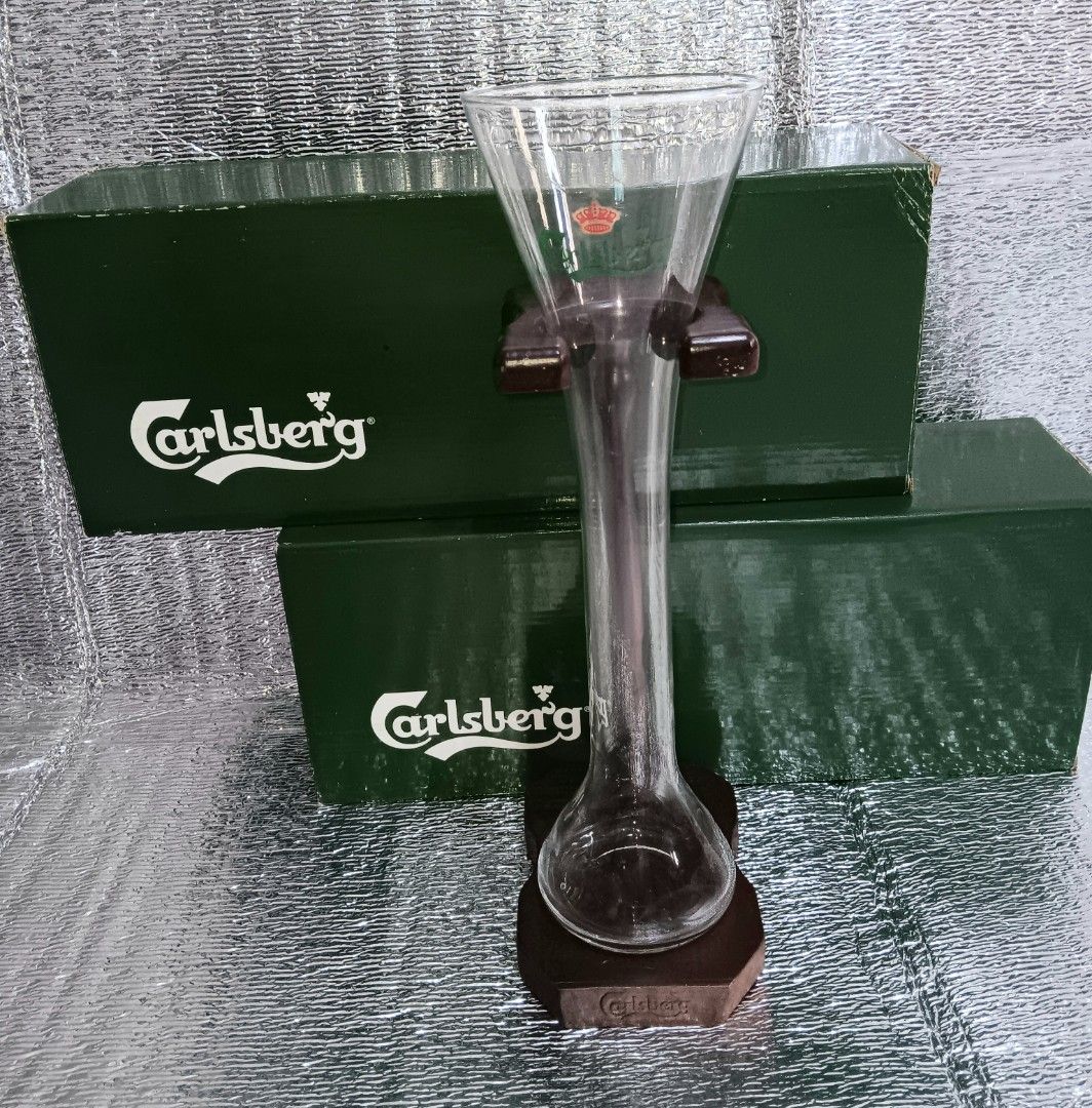 Vintage Beer Glass Flute with Stand, Food & Drinks, Other Food & Drinks ...