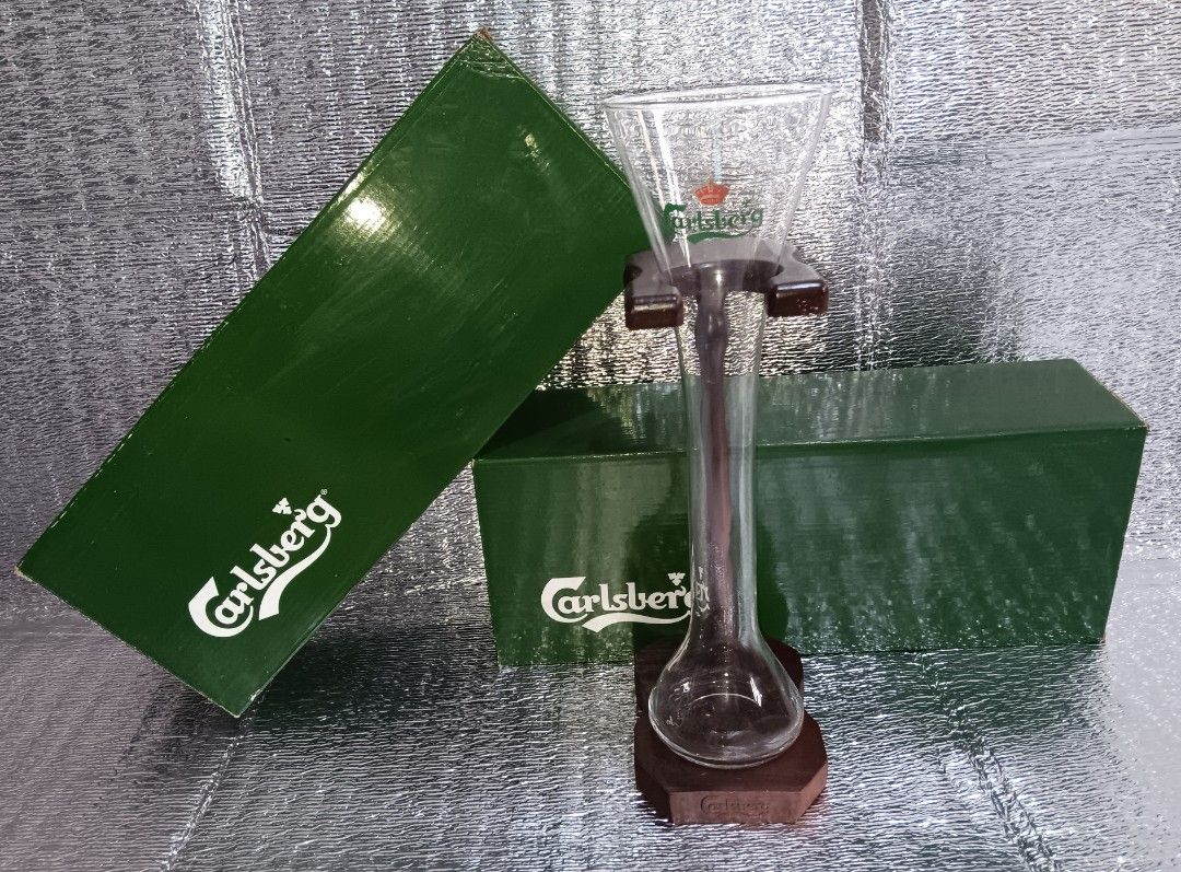 Vintage Beer Glass Flute with Stand, Food & Drinks, Other Food & Drinks ...