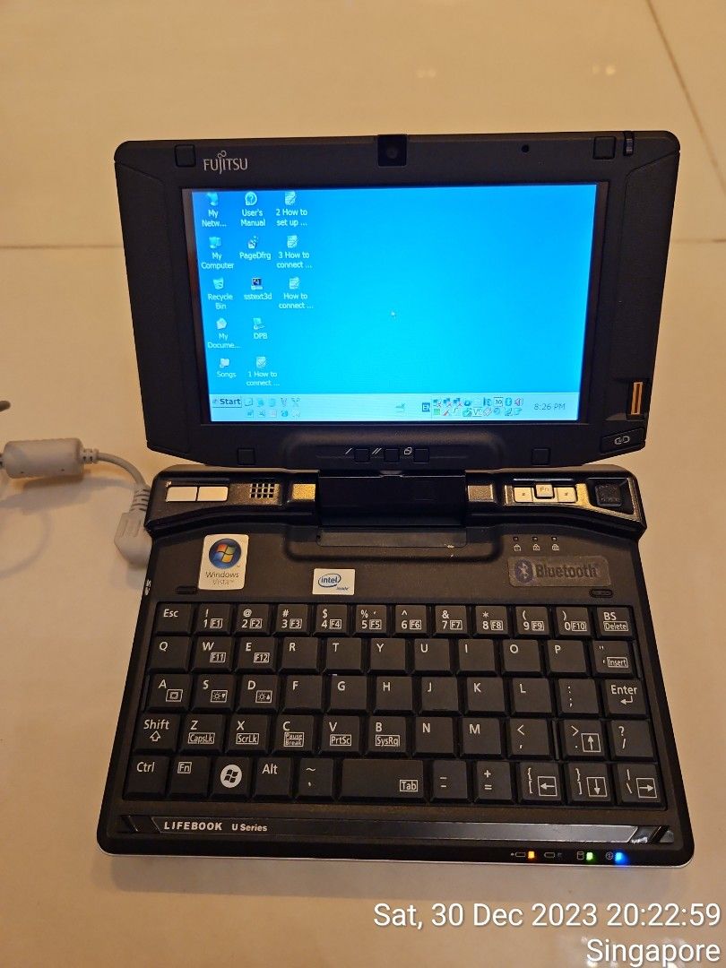 Vintage Fujitsu Lifebook U1010 Micro Notebook PC, Computers & Tech, Laptops & Notebooks on Carousell