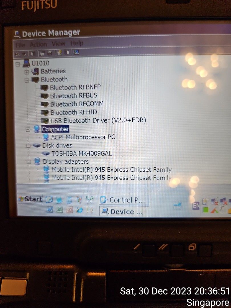 Vintage Fujitsu Lifebook U1010 Micro Notebook PC, Computers & Tech, Laptops & Notebooks on Carousell