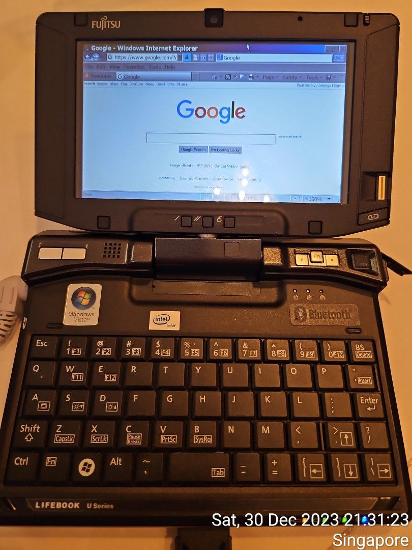 Vintage Fujitsu Lifebook U1010 Micro Notebook PC, Computers & Tech ...