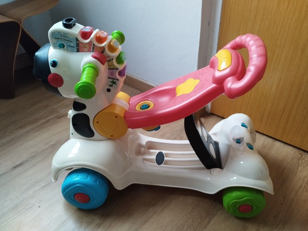 Vtech 3in1 zebra scooter, Babies & Kids, Infant Playtime on Carousell