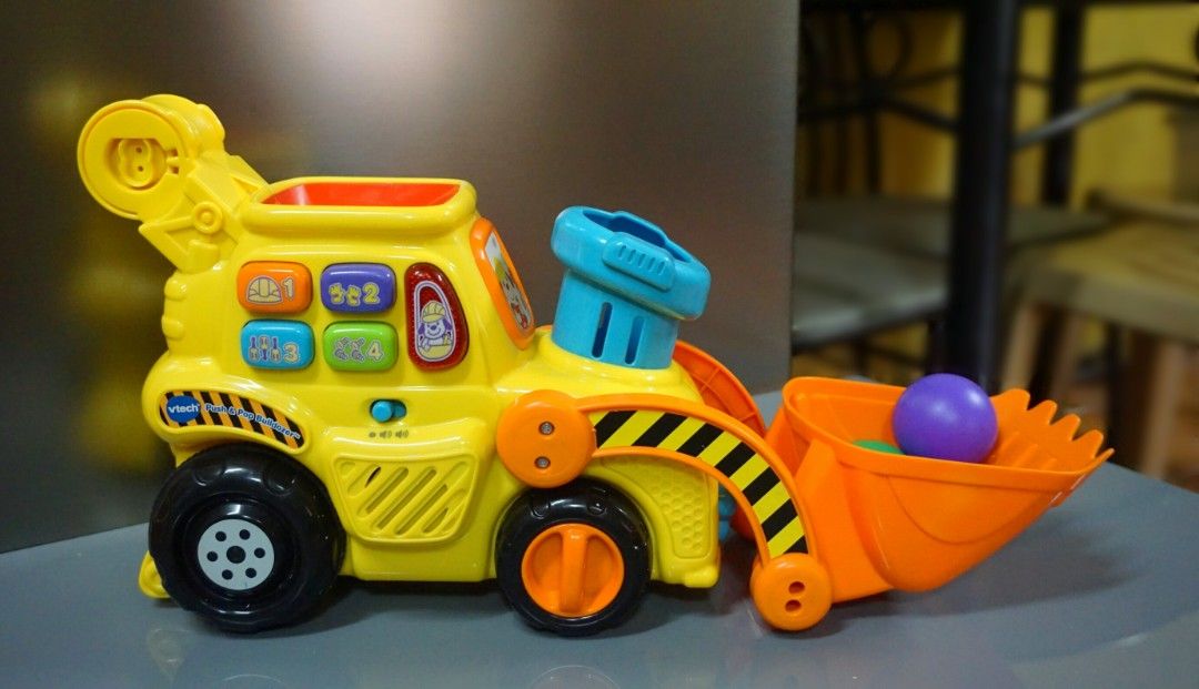 Vtech Pop & Drop Digger Toy, Babies & Kids, Infant Playtime on Carousell