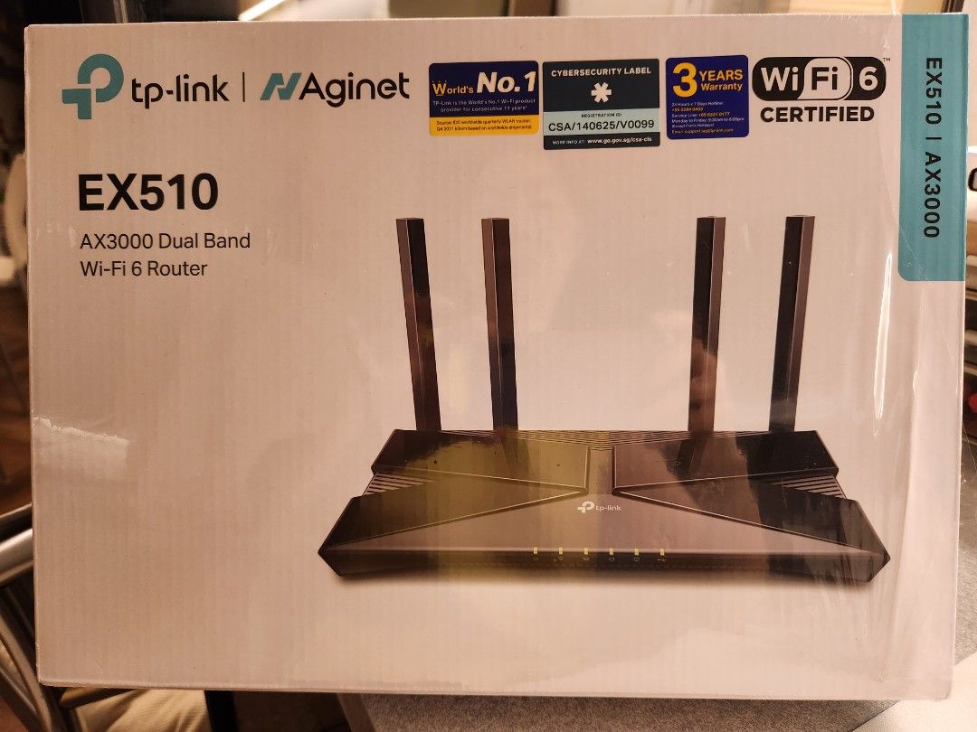 Wifi Router EX510 AX3000 Dual Band, Computers & Tech, Parts ...