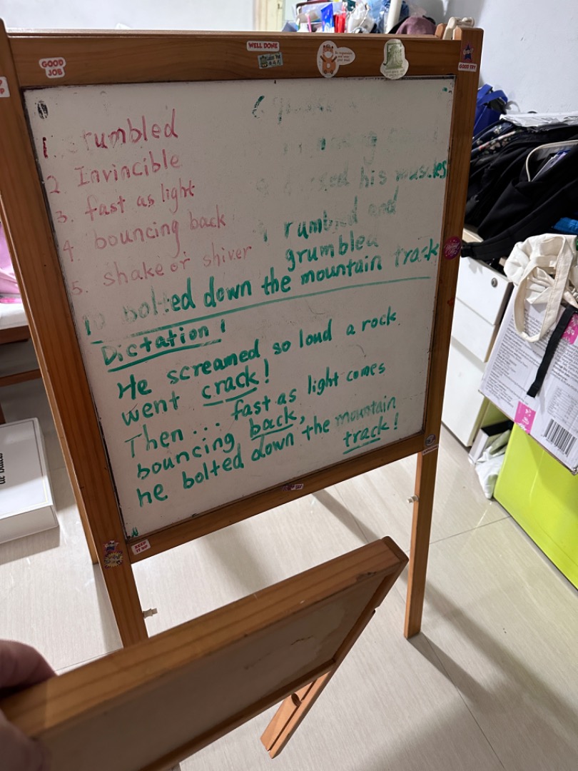 Writing board. Black/white board, Furniture & Home Living, Furniture ...