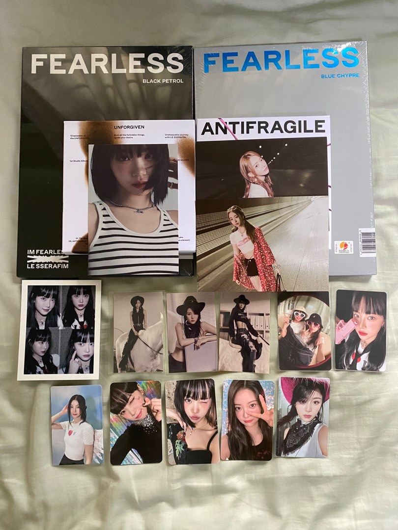 WTT/WTS Lesserafim album photocards pc fearless antifragile unforgiven chaewon yunjin kazuha ...