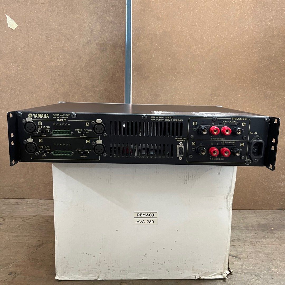 Yamaha Power Amplifier XM4080, Audio, Soundbars, Speakers & Amplifiers ...