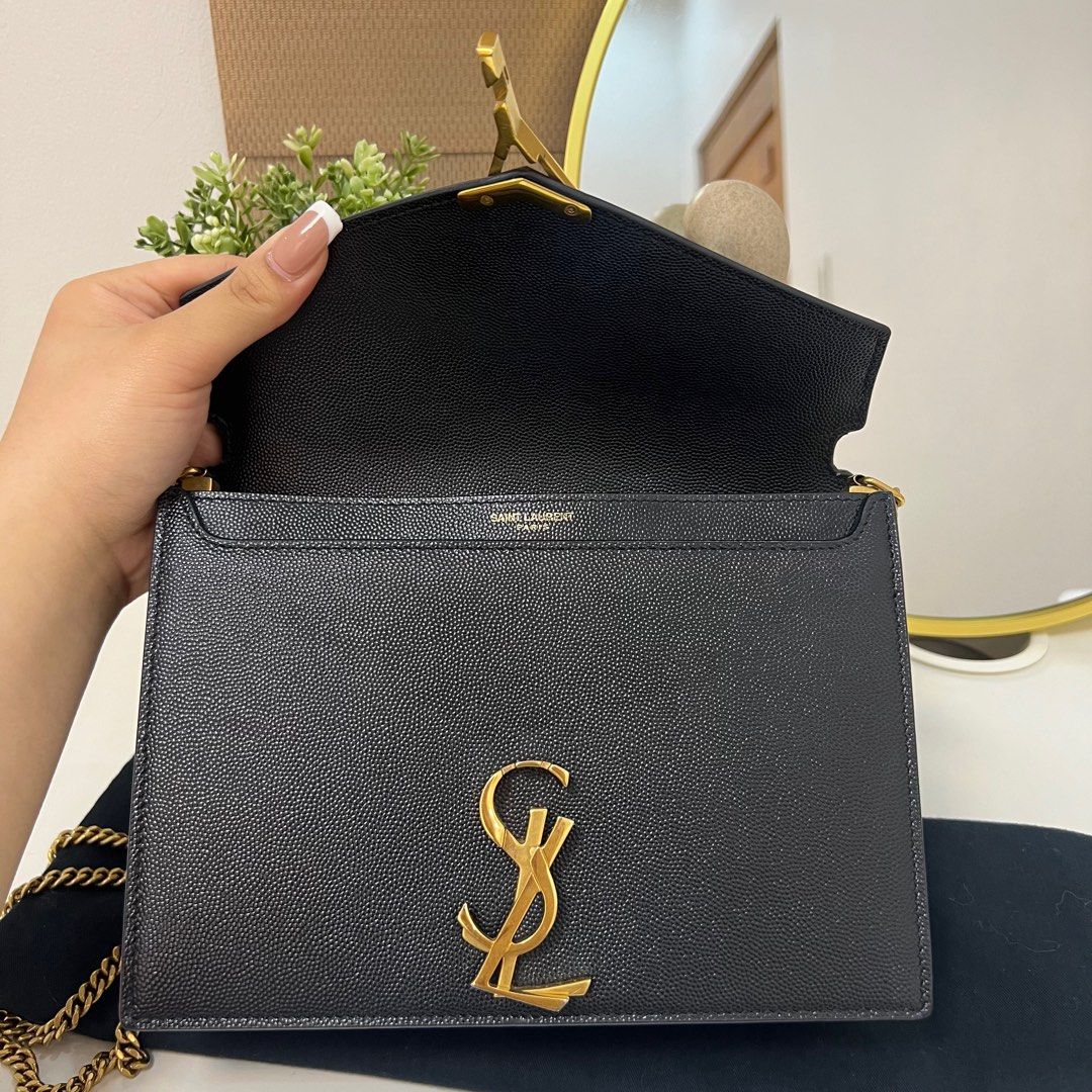 YSL Cassandra Chain Bag in Grained Leather, Luxury, Bags & Wallets on ...