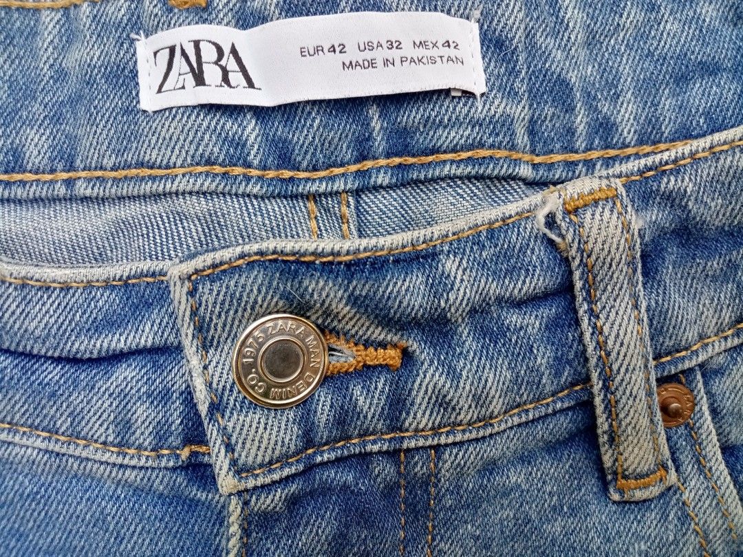 ZARA MAN DENIM JORTS, Men's Fashion, Bottoms, Shorts on Carousell