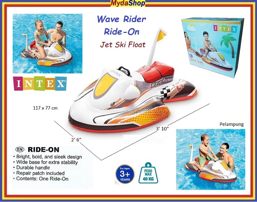 INTEX Swim Pool Float Jet Ski WAVE RIDER Pelampung, Sports Equipment ...
