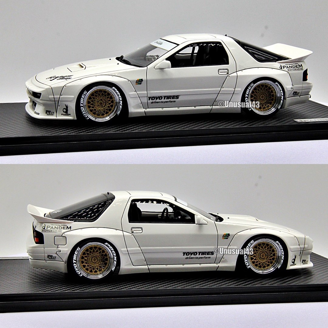 1/18 Ignition Model PANDEM RX-7 (FC3S) White, Hobbies & Toys, Toys ...