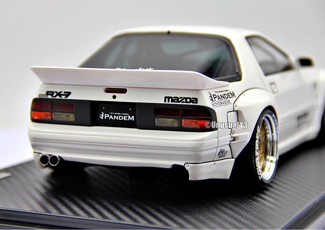 1/18 Ignition Model PANDEM RX-7 (FC3S) White, Hobbies & Toys, Toys ...
