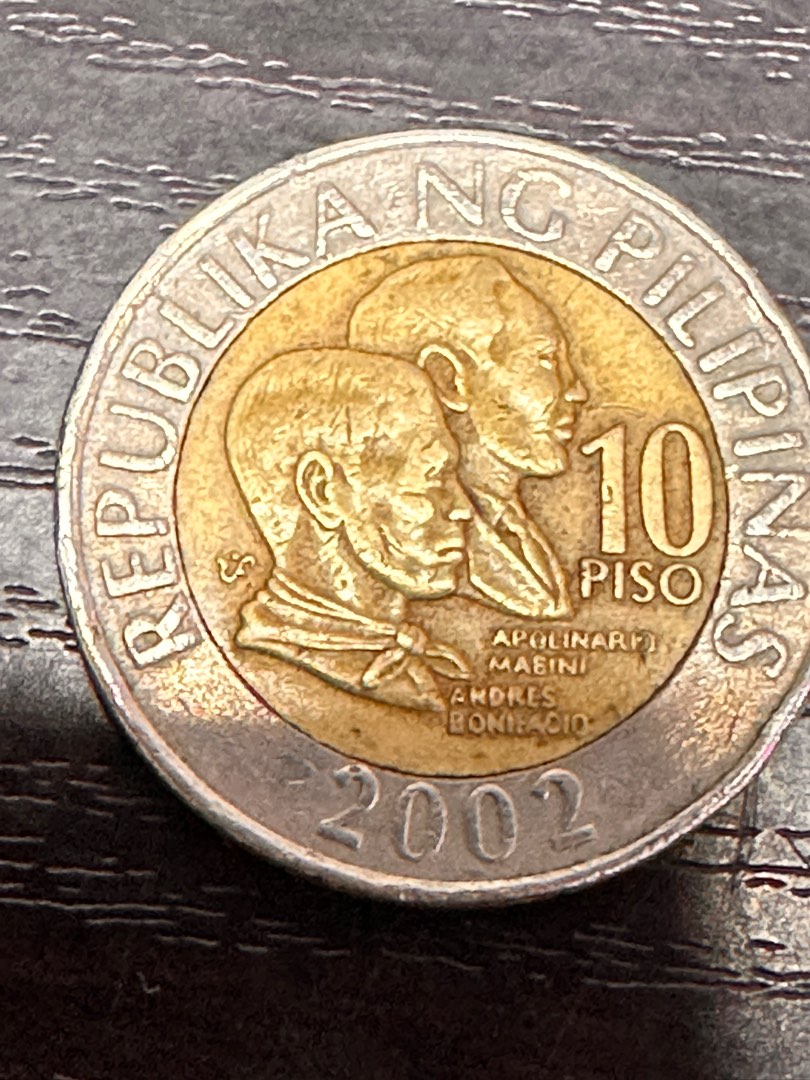 2002 Reverse 1.d 10 piso coin, Hobbies & Toys, Memorabilia ...