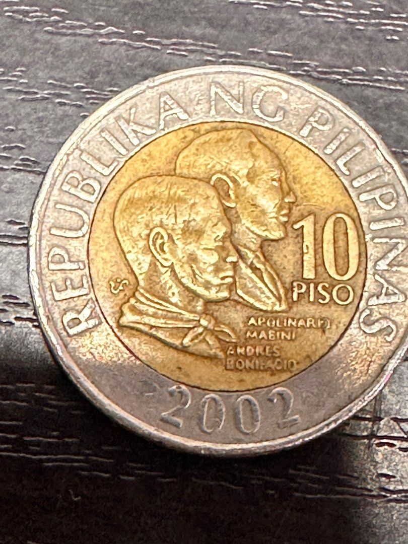 2002 Reverse 1.d 10 piso coin, Hobbies & Toys, Memorabilia ...