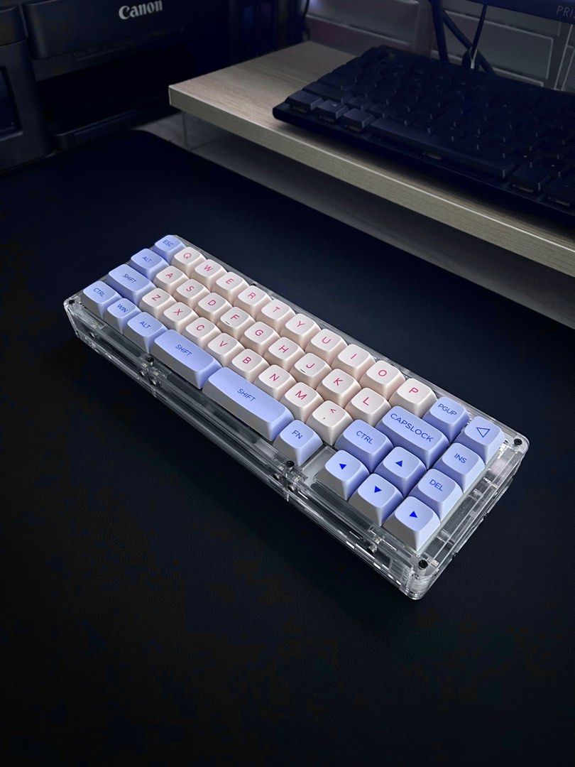 40% Custom Mechanical Keyboard (Marshmellow keycaps) - Fully modded ...