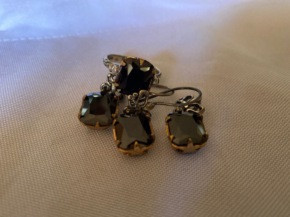 925 silver with bronze set stone onyx for 850, Hobbies & Toys ...