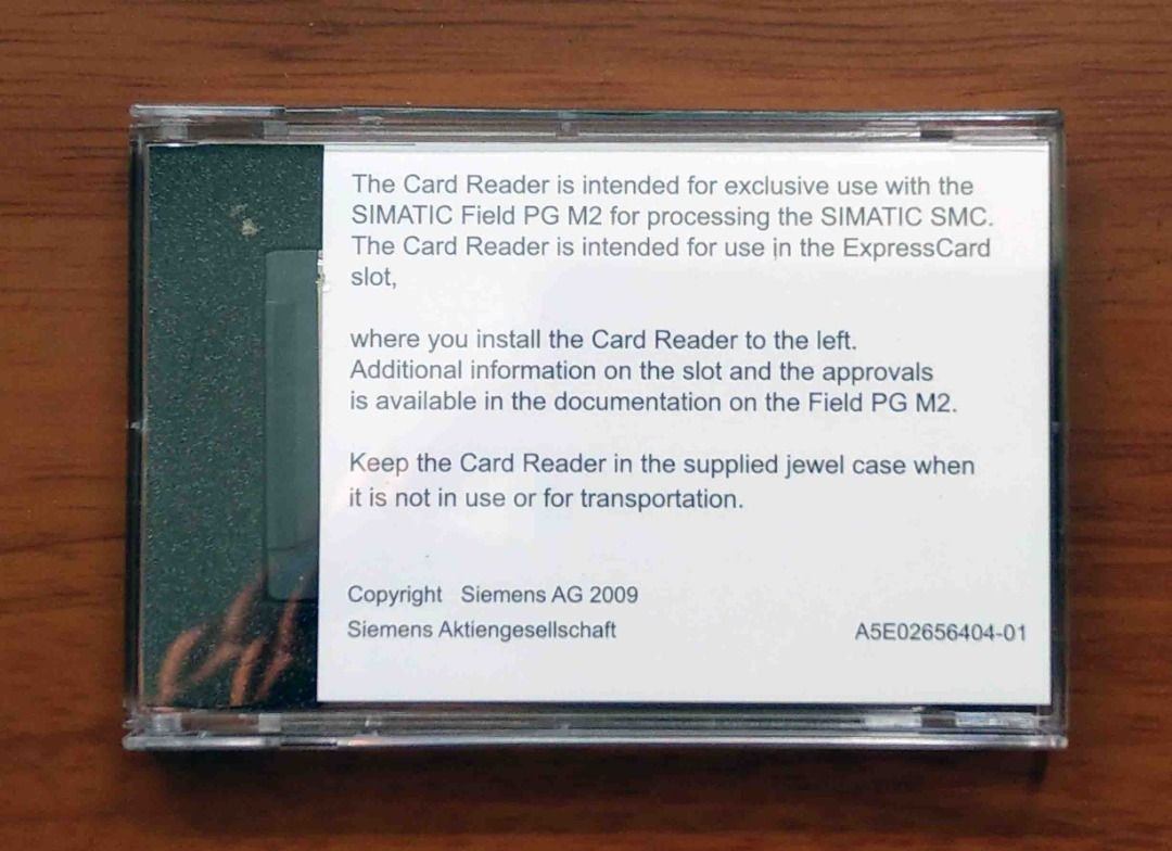 全新 西門子 Siemens SMC Card Reader for Field PG M2 讀卡機 Memory轉接卡, 電腦及科技產品 ...
