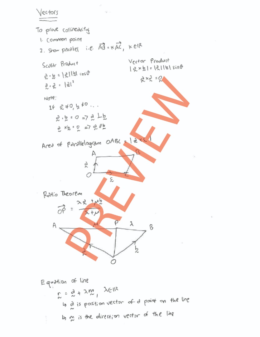 A Level H2 Mathematics Notes, Hobbies & Toys, Books & Magazines ...