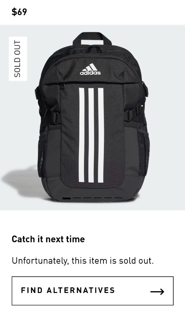 Adidas Backpack Power VI, Men's Fashion, Bags, Backpacks on Carousell