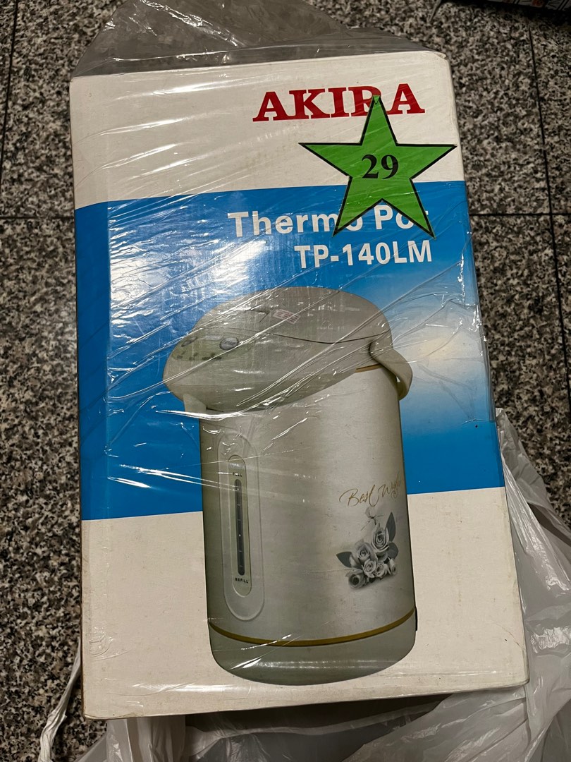 Aikra thermo pot, TV & Home Appliances, Kitchen Appliances, Kettles & Airpots on Carousell