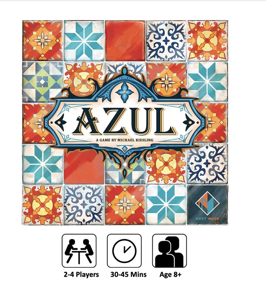 Azul Board Game Board Games Card Game Party Game Family Game, Hobbies ...