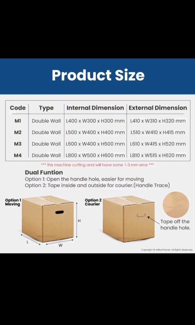 Big Carton Boxes for house moving, Furniture & Home Living, Home ...