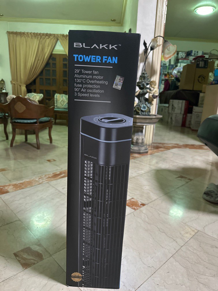 Blakk tower fan. 29", Furniture & Home Living, Lighting & Fans, Fans on ...