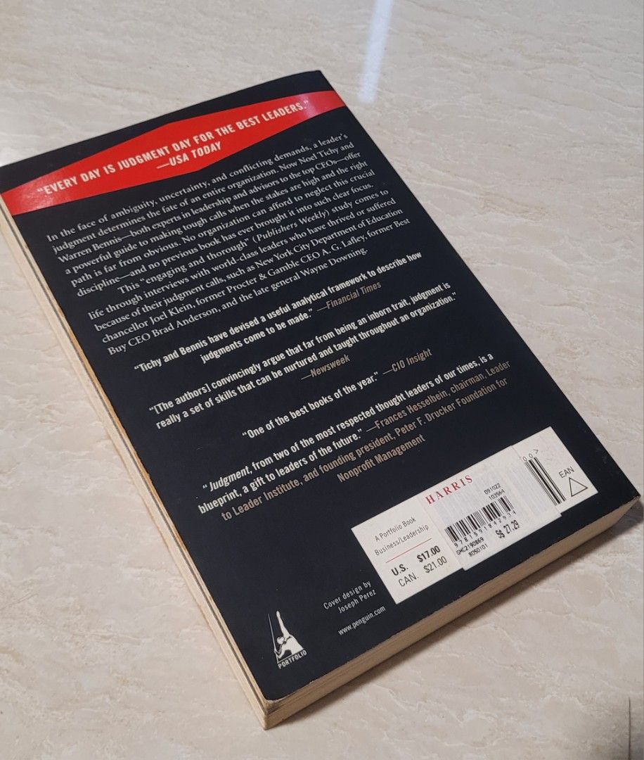 (Book) Judgment: How Winning Leaders Make Great Calls, Hobbies & Toys ...
