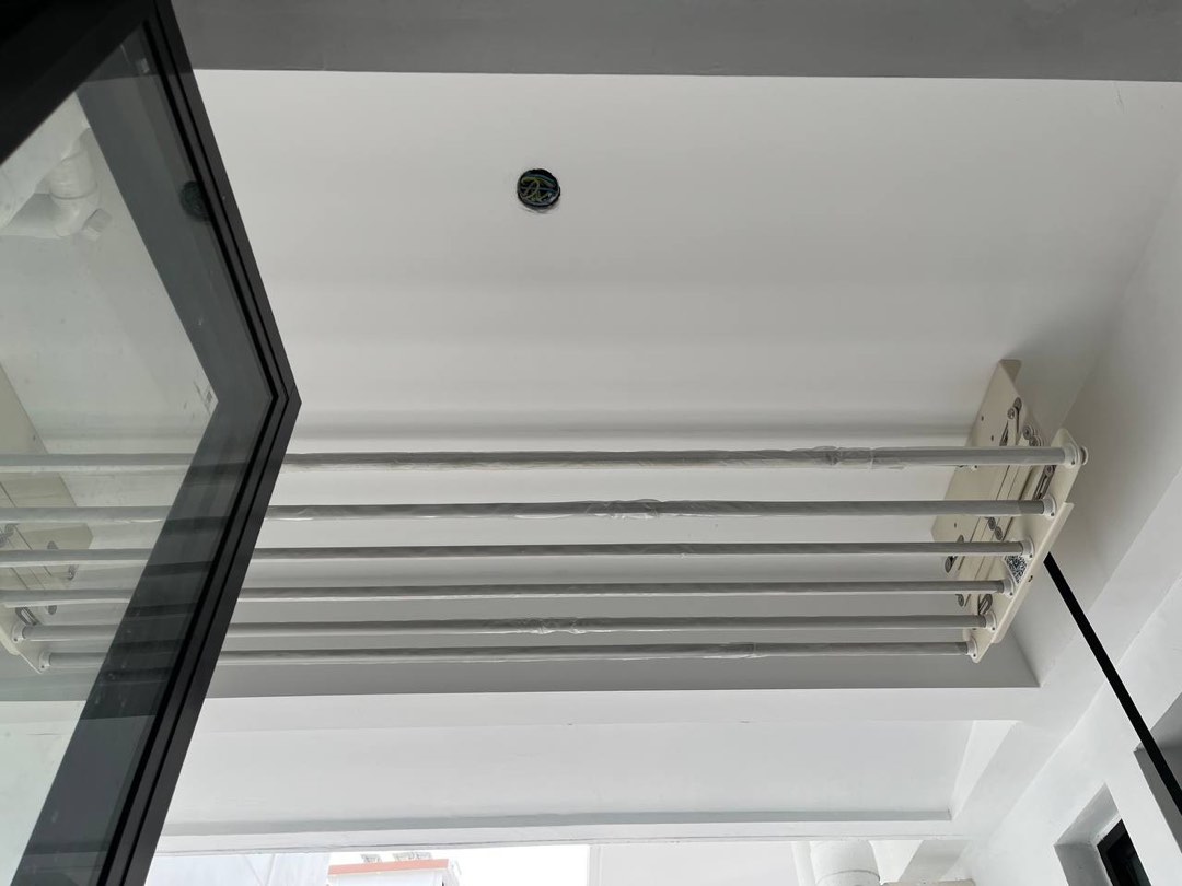Brand new HDB laundry rack w pulley system, Furniture & Home Living ...